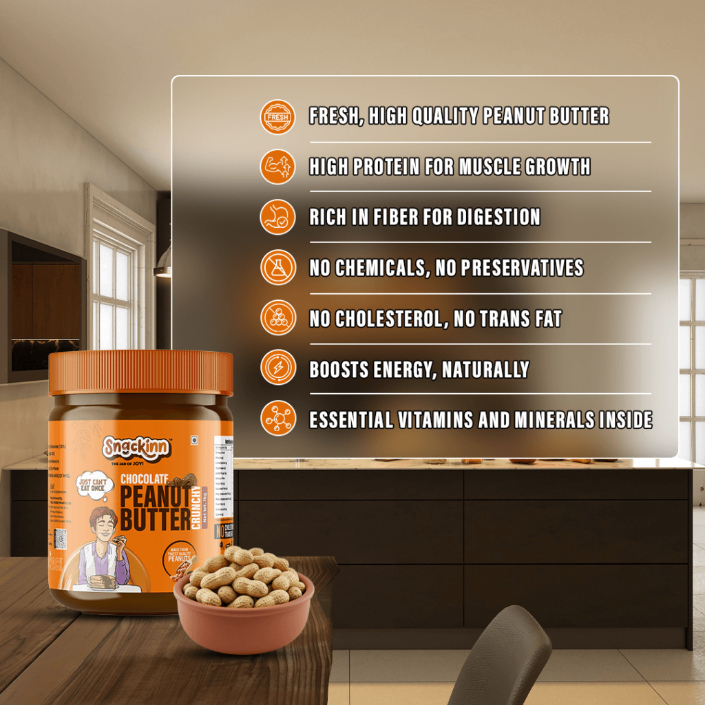 Chocolate Crunchy Peanut Butter – Rich, Crunchy & Nutritious | Snackinn